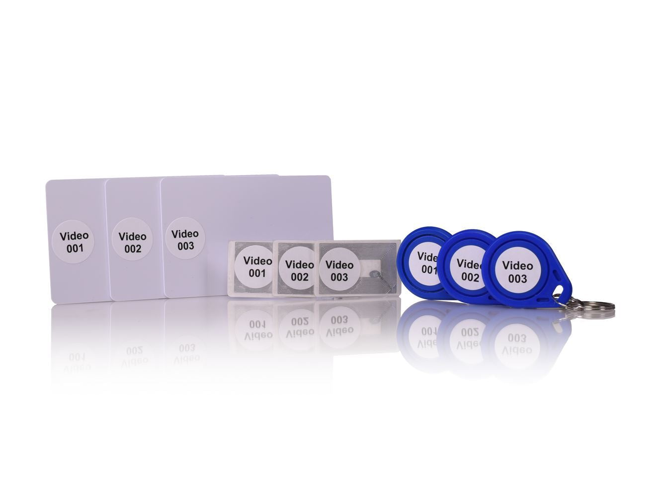 Pre-Programmed RFID Stickers, Cards and Fobs – Videotel Digital