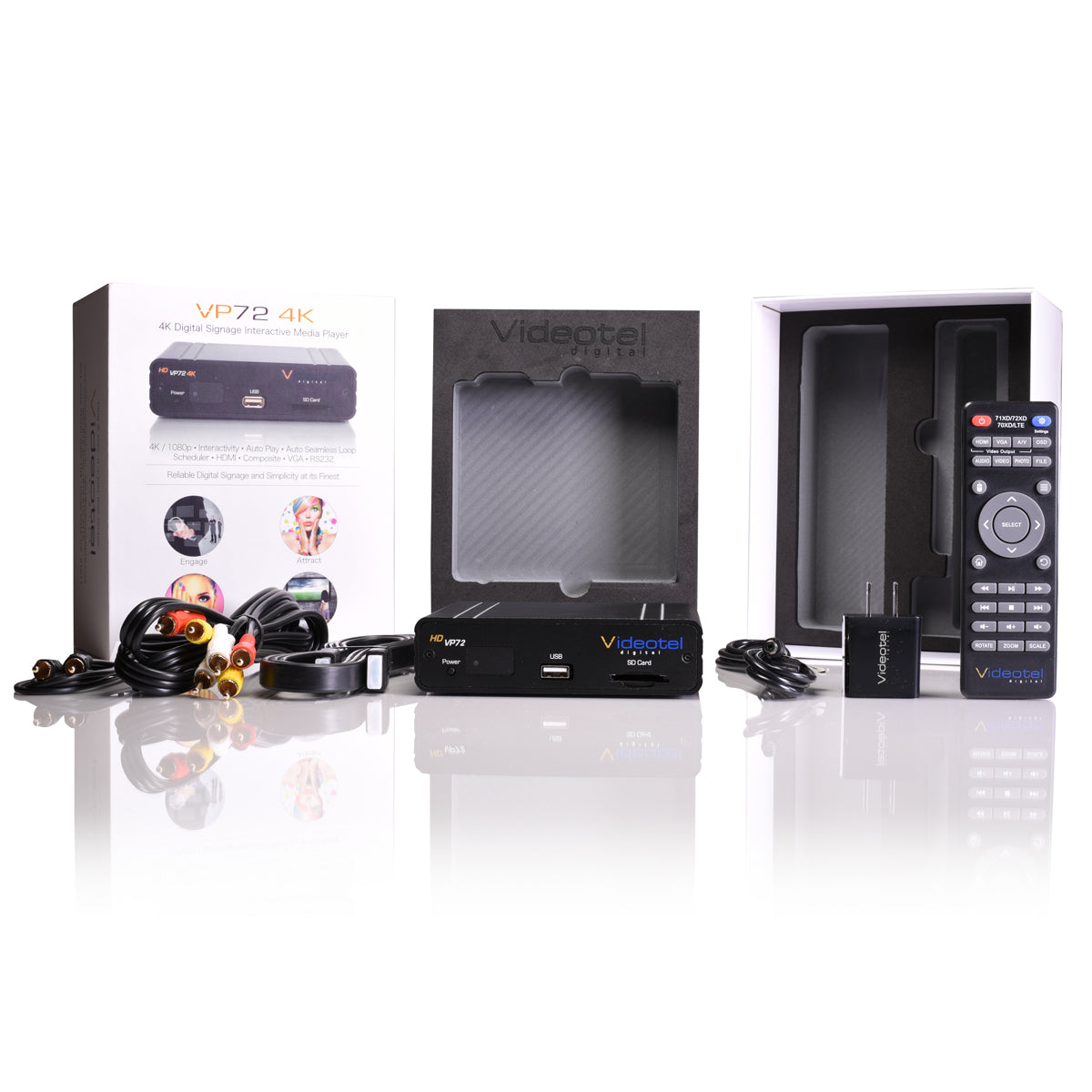 VP72 4K Industrial, Interactive and Looping Digital Signage Media Play ...