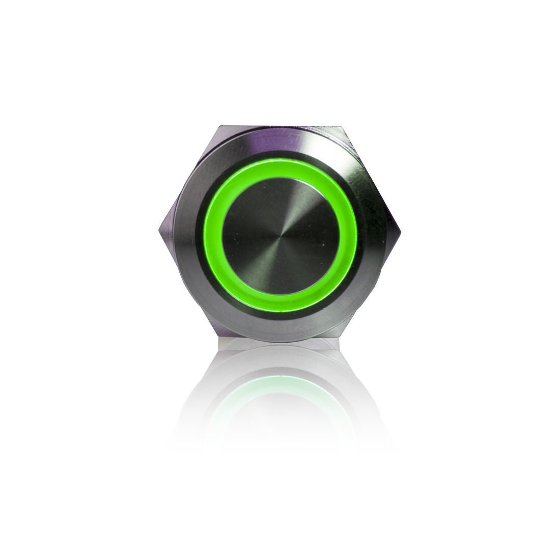 25mm Stainless Steel Button With Green LED – Videotel Digital