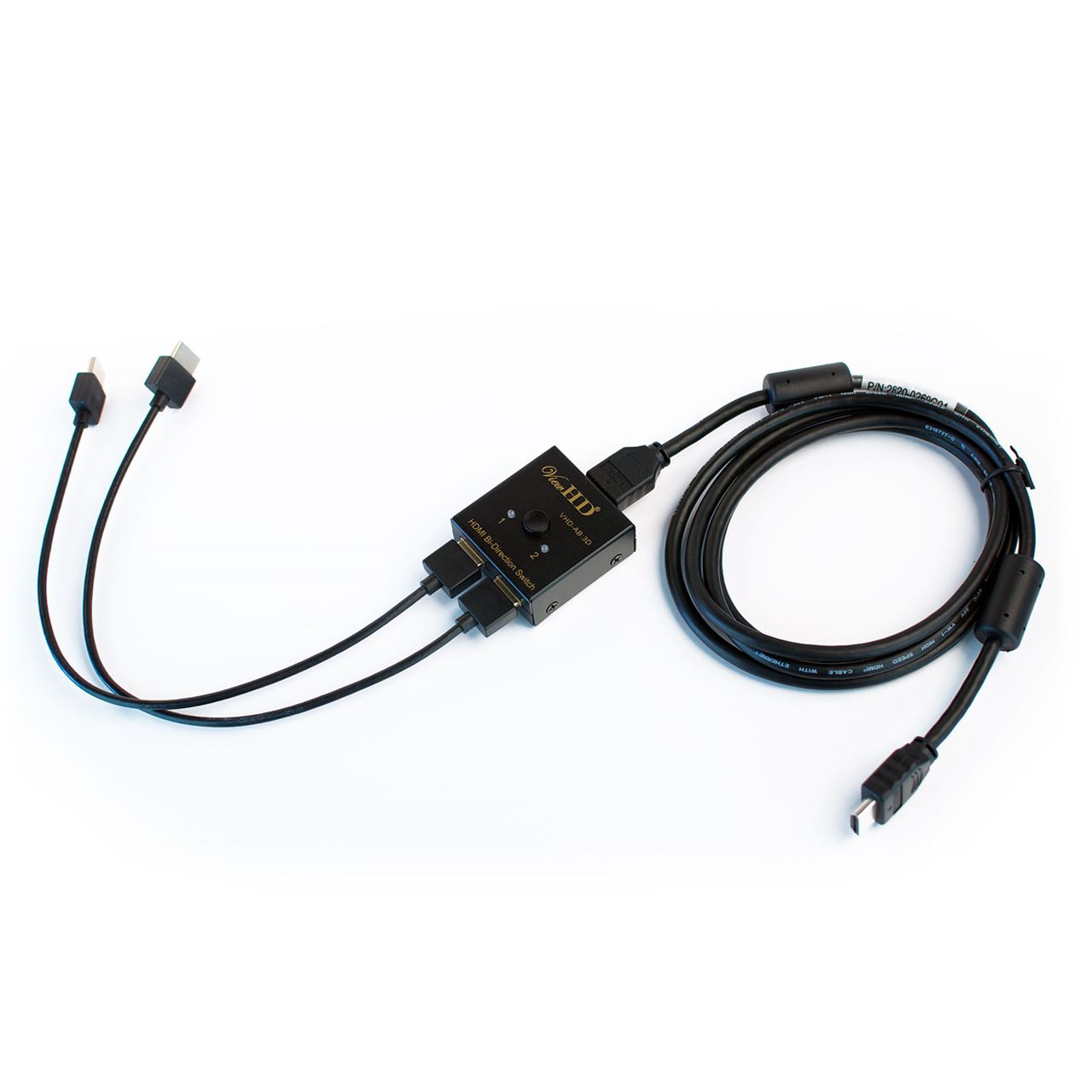 HDMI A/B-2 Way Switch With Cables – Videotel Digital