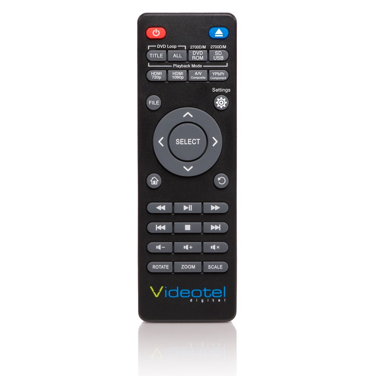 HD2700D and HD2700M Remote Control – Videotel Digital