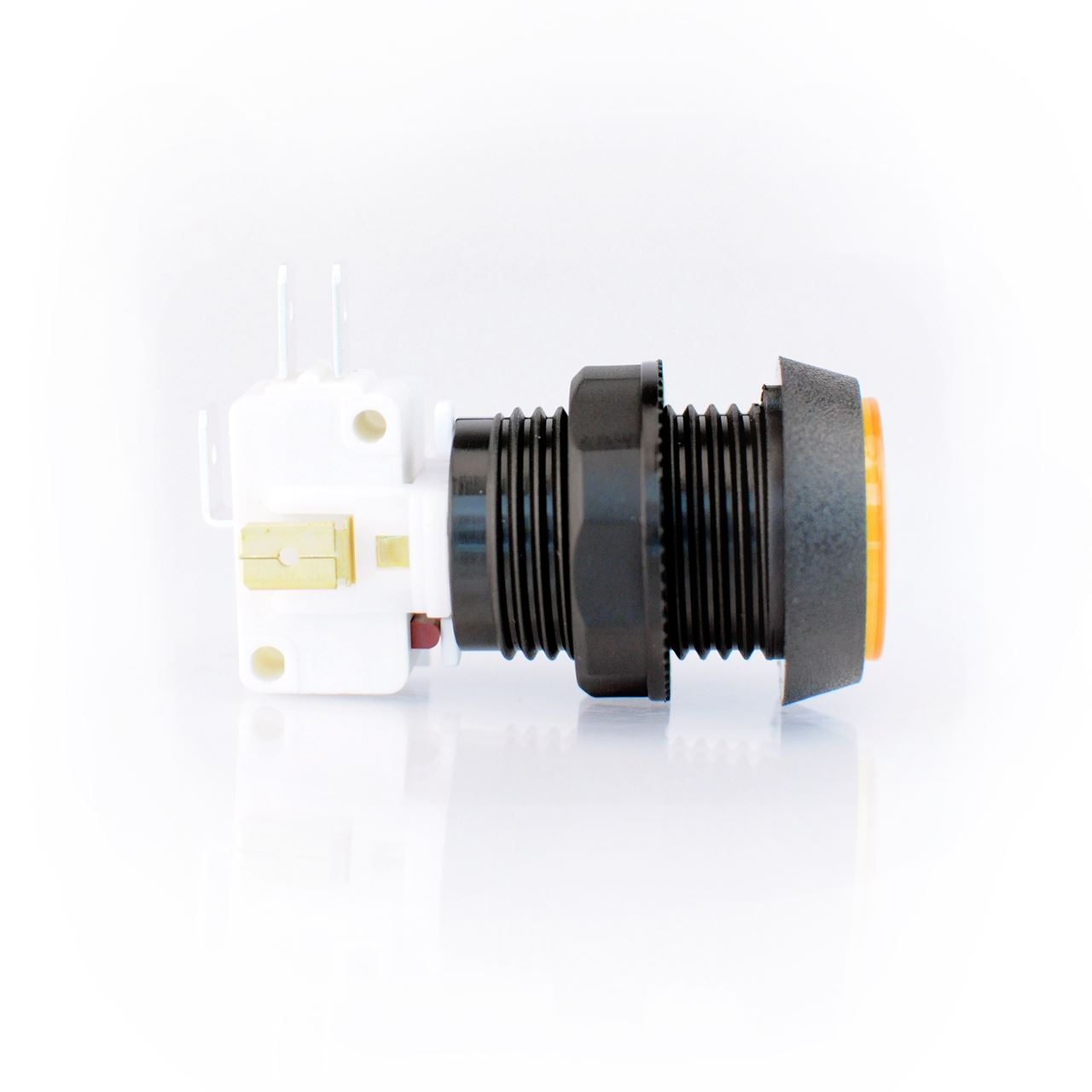Small Orange Plastic Mechanical Push Button – Videotel Digital