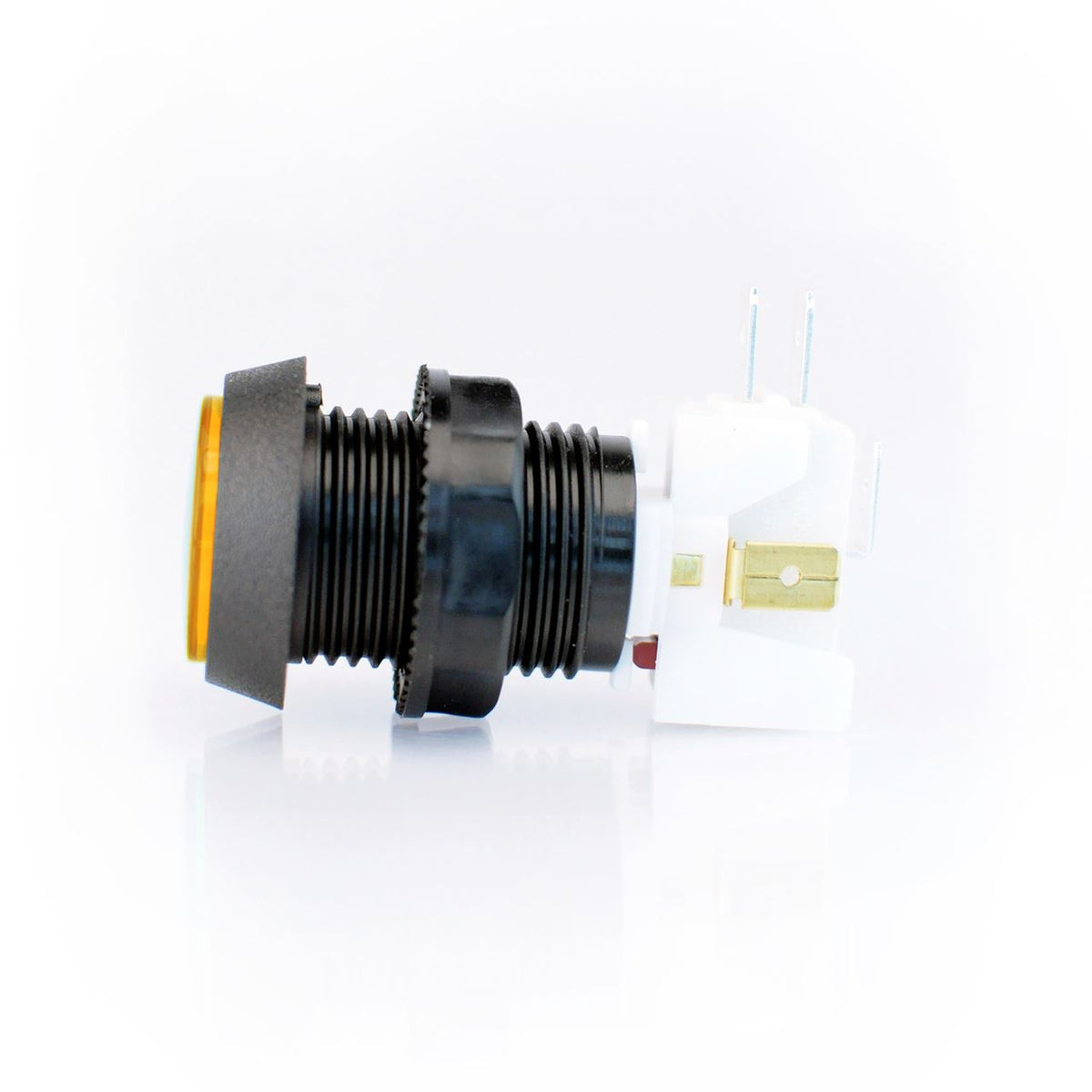 Small Orange Plastic Mechanical Push Button – Videotel Digital