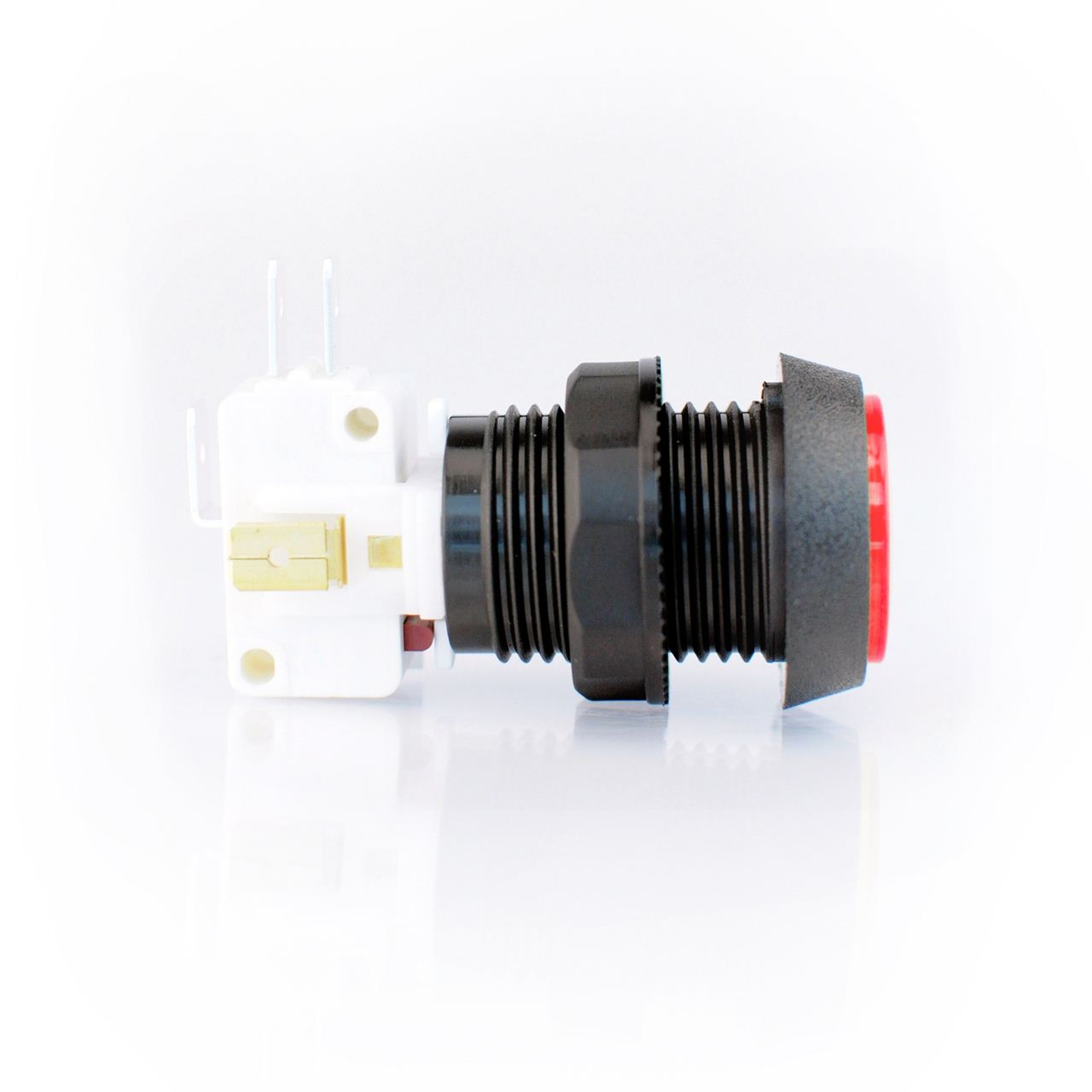 Small Red Plastic Mechanical Push Button – Videotel Digital