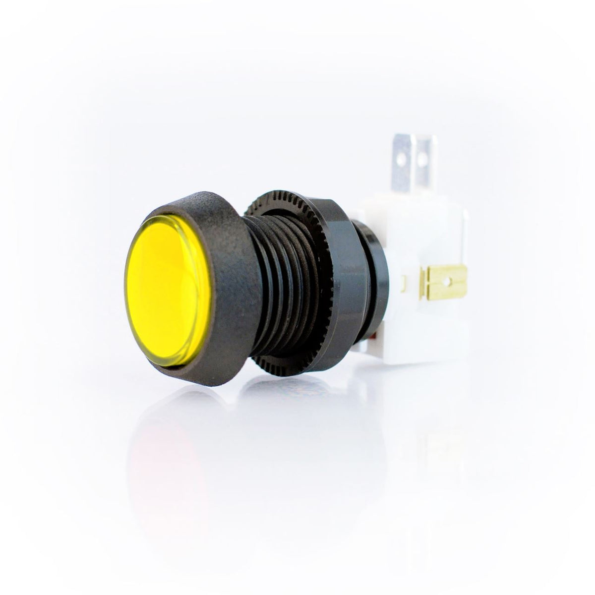 Small Yellow Plastic Mechanical Push Button – Videotel Digital